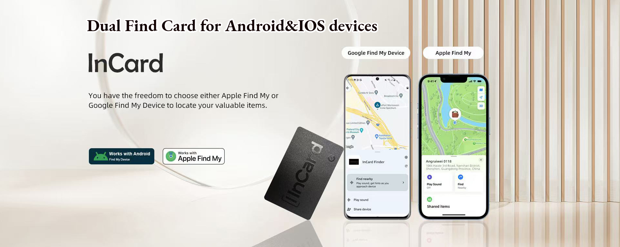 Manufacturer of Find my trackers for IOS and android devices